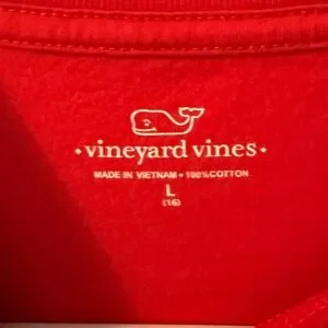 Vineyard Vines | Shirts & Tops | Vineyard Vines Red Tee With Flag Whale ...